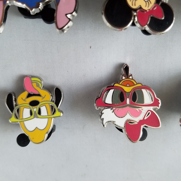 Disney | Other | Disney Trading Pins Nerd Glasses Set Of 6 | Poshmark